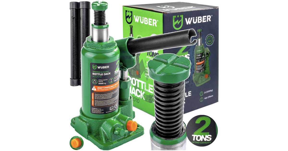 Podnośnik słupkowy hydrauliczny 2T WUBER | wubertools.pl