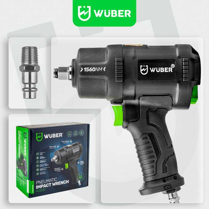 Pneumatyczny klucz udarowy 1560 Nm WUBER | wubertools.pl