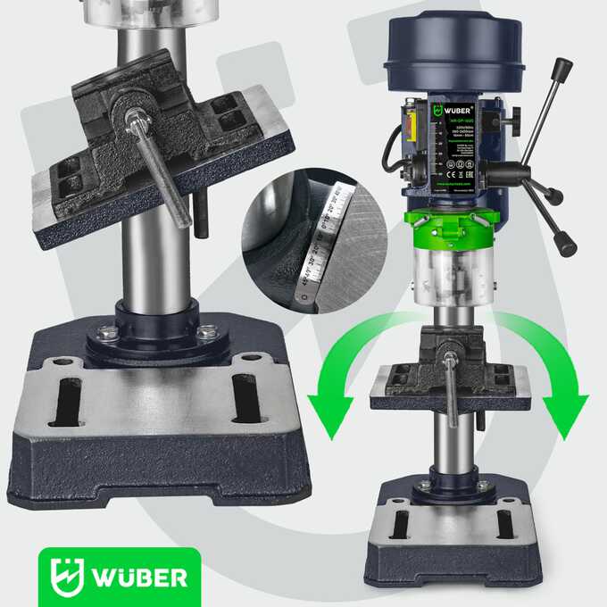 Wiertarka stołowa kolumnowa 1600W WUBER | wubertools.pl