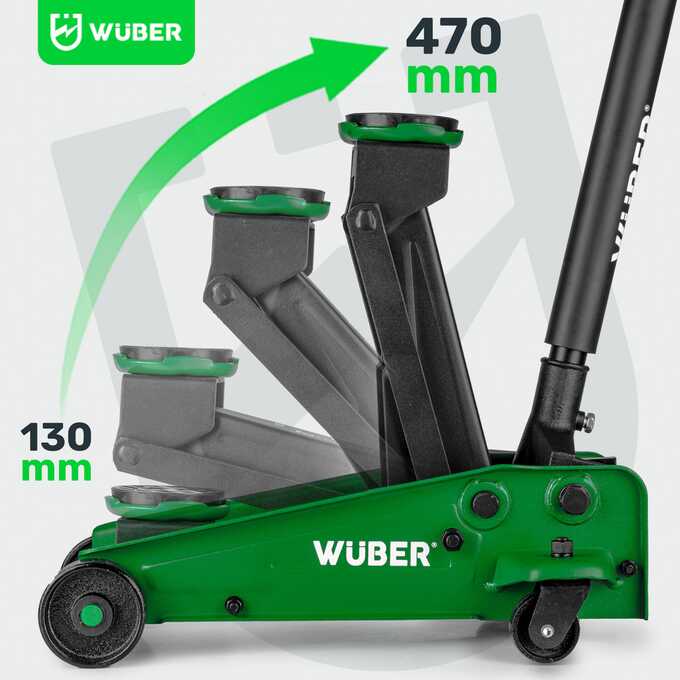 Podnośnik samochodowy niskoprofilowy 130-470mm 3T żaba WUBER ...