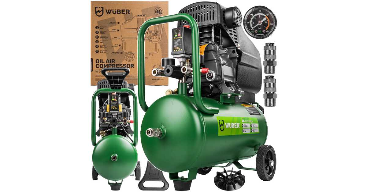 Kompresor olejowy 24 l WUBER | wubertools.pl