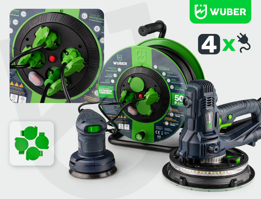 Przedłużacz bębnowy 50m WUBER | wubertools.pl