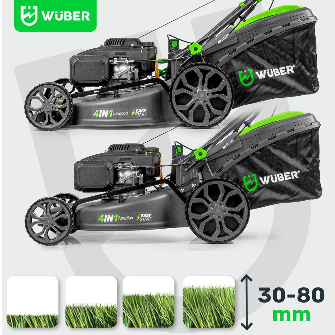 Kosiarka spalinowa z rozruchem elektrycznym i napędem WUBER | wubertools.pl