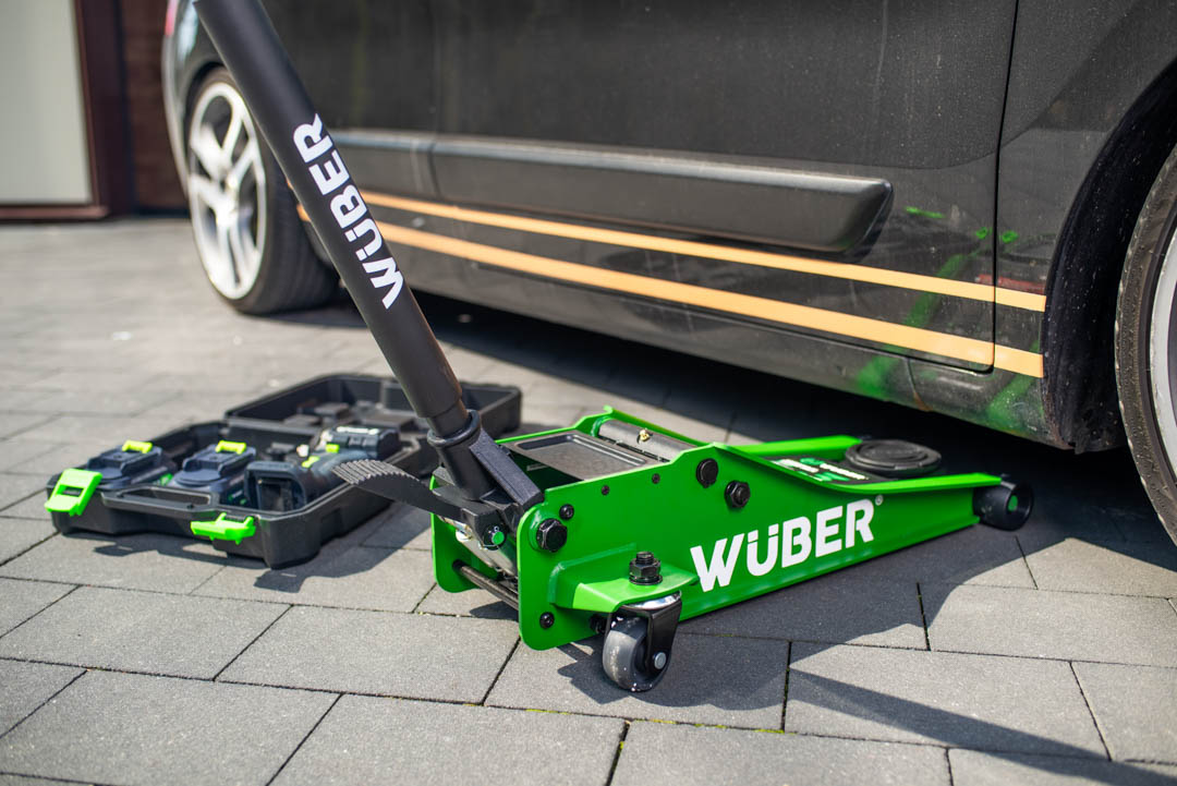 Podnośnik niskoprofilowy samochodowy 75-505 mm żaba 3T WUBER ...