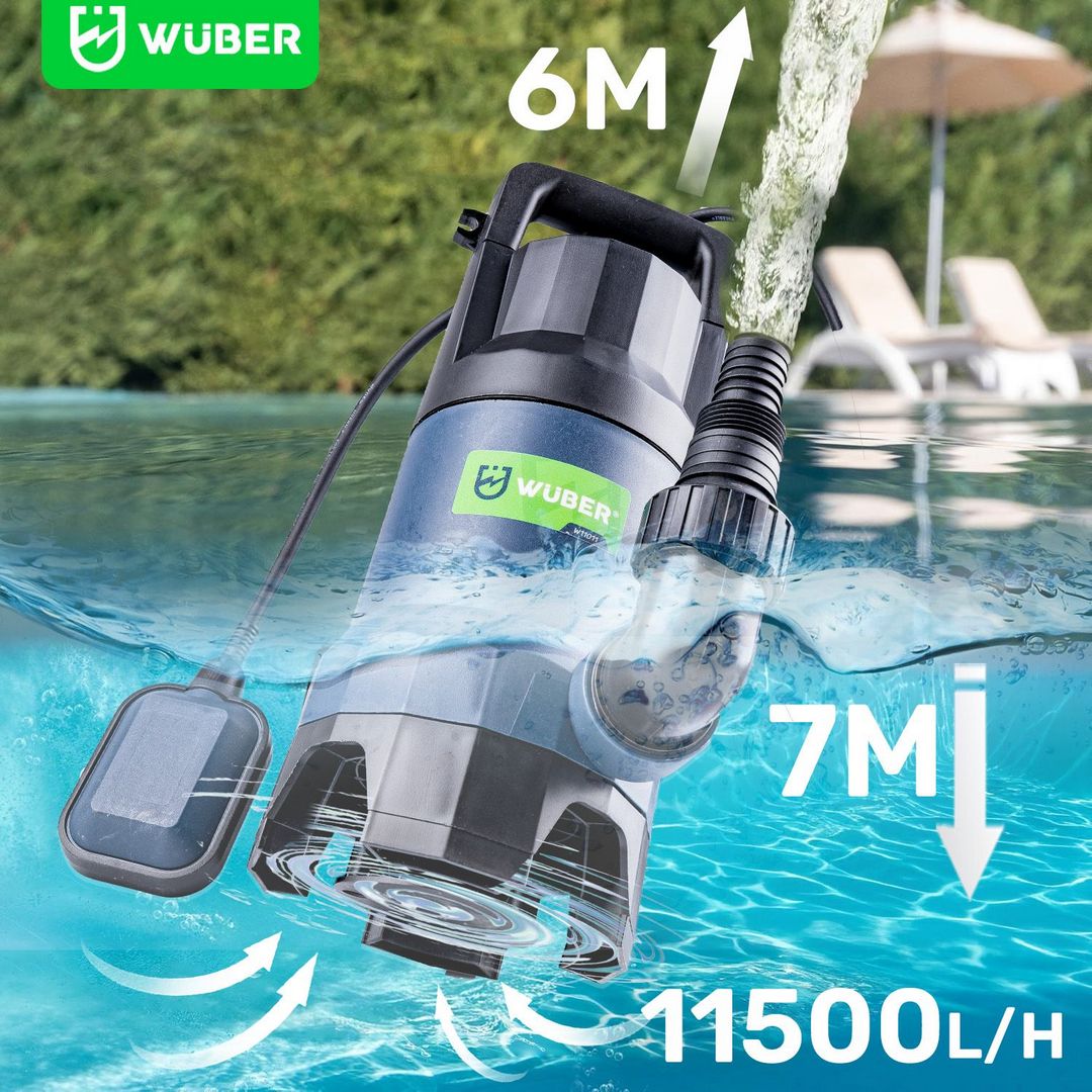 Pompa głębinowa do wody czystej i brudnej 550W WUBER | wubertools.pl
